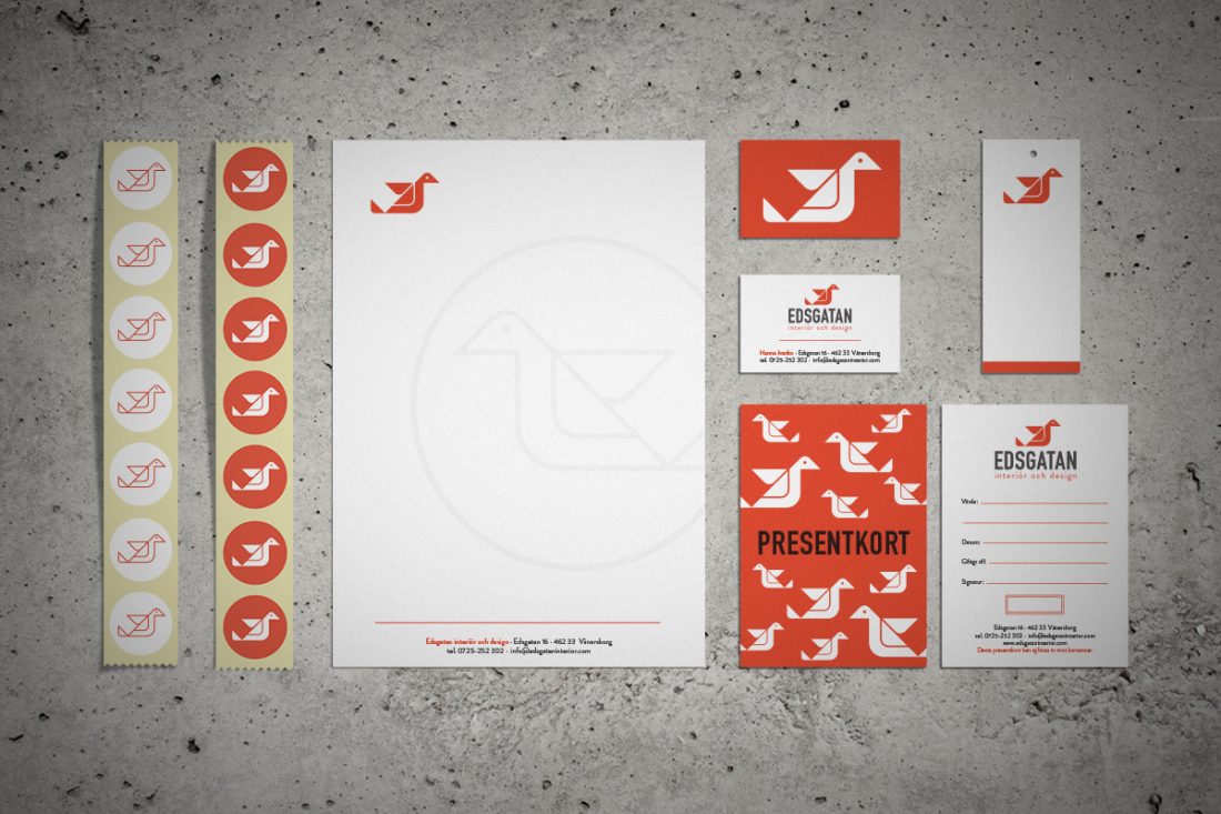 Logotyp och grafisk profil till inredningsbutiken Edsgatan - Brandma ...